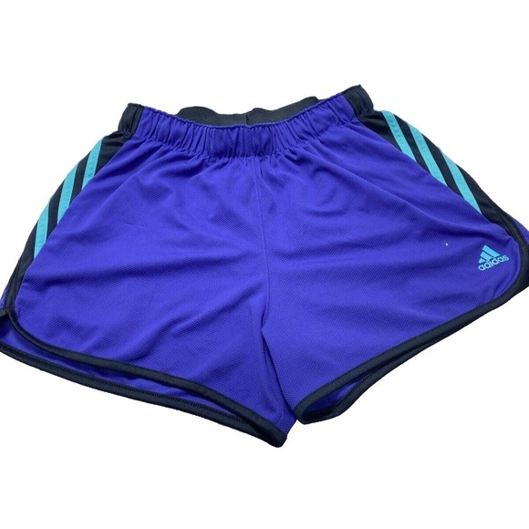 adidas | Shorts | Adidas Womens Shorts Girls Purple Gym Shorts Loose ...